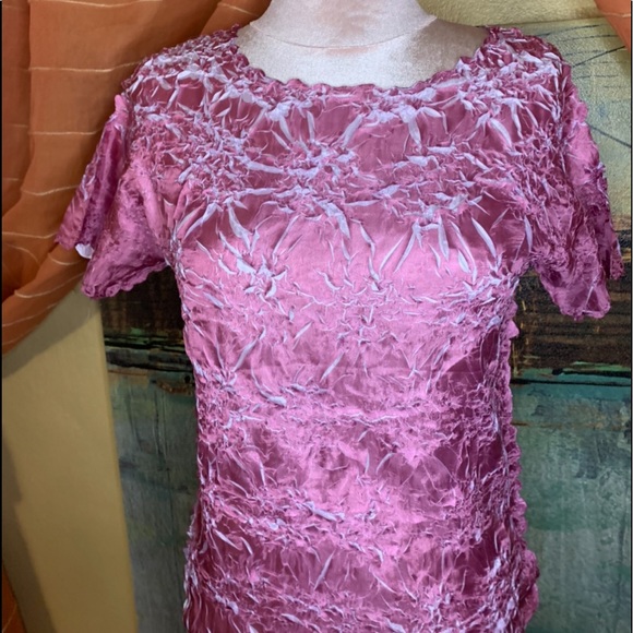 Vintage | Tops | Fc Pink Wrinkle 9s Bubble Popcorn Fabric Y2k ...